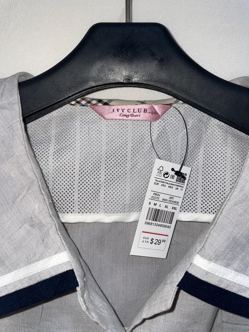 Grey Korean Outer Uniform Ivy Club, Fesyen Wanita, Pakaian Wanita ...