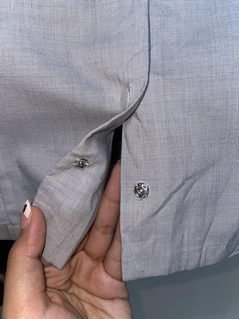 Grey Korean Outer Uniform Ivy Club, Fesyen Wanita, Pakaian Wanita ...