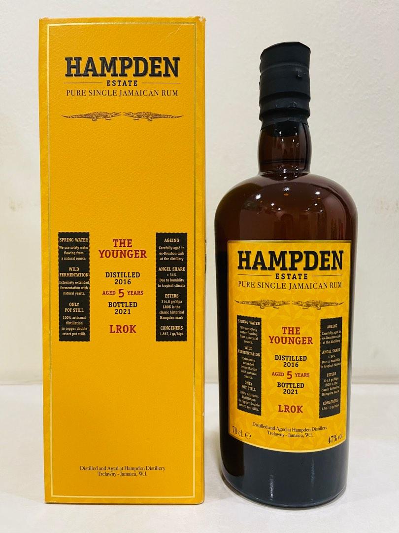 Hampden Estate 2016 LROK The Younger Rum | 70cl | 47% | (UP:$120), Food ...