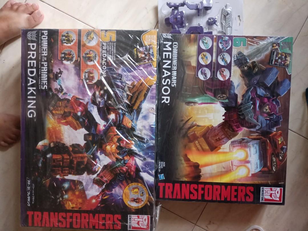 Transformers Hasbro combiner titan class predaking and menasor with pe ...