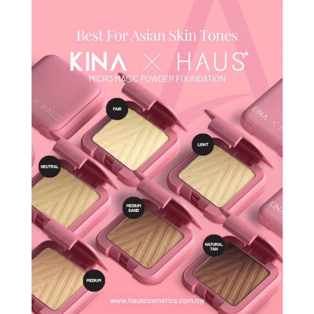 KINA X HAUS Magic Pinky Micro Magic Powder Compact Powder Sunscreen ...