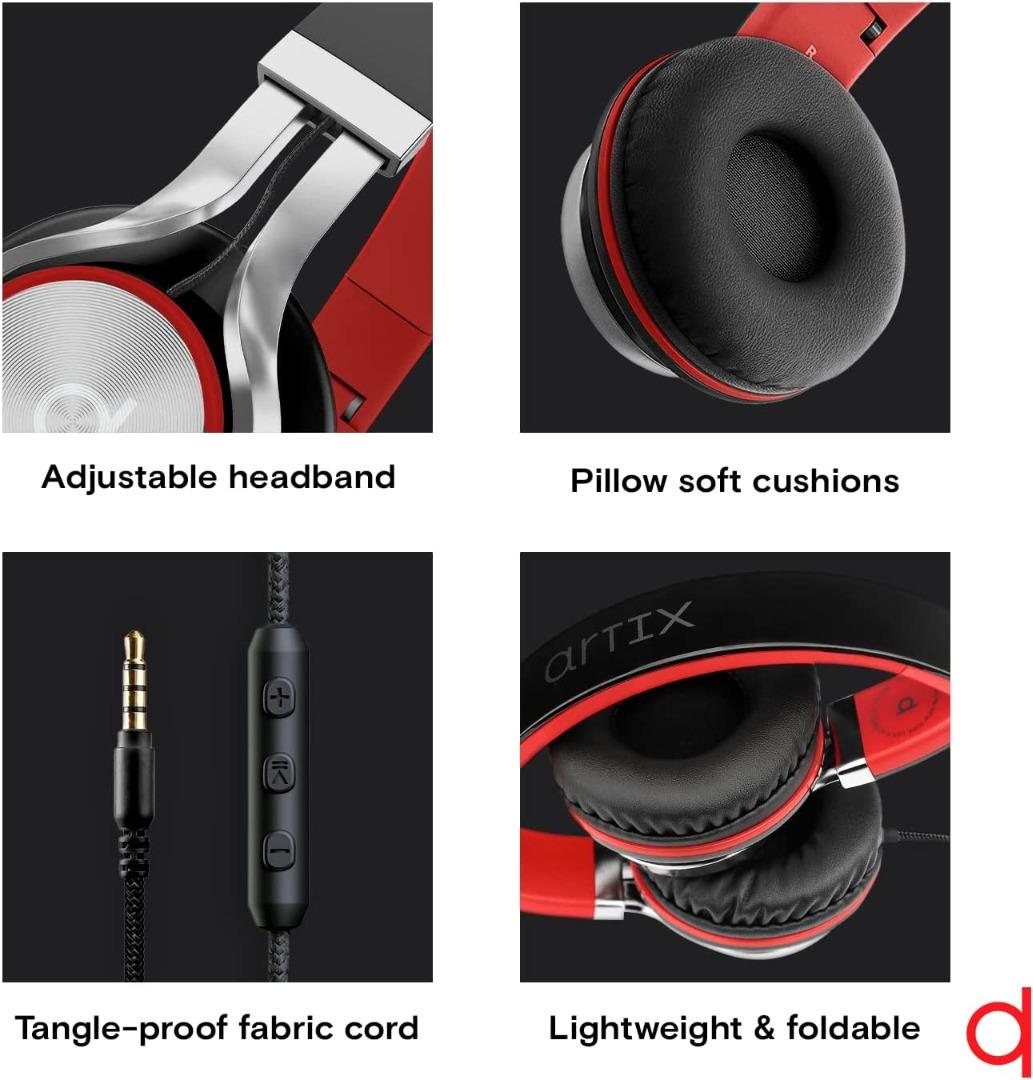 "(Headphone only - no box) Artix CL750 Wired Headphones with Microphone ...