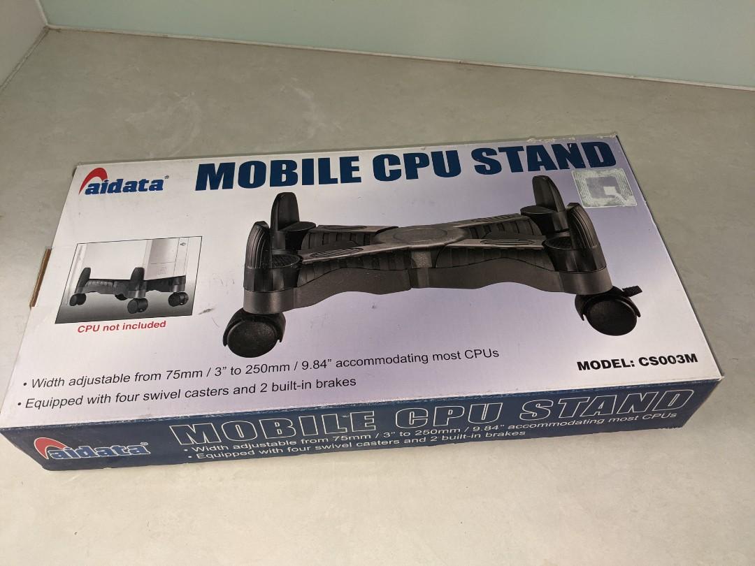 Heavy Duty Light Weight Adjustable Flat Pack Mobile CPU Stand Tower ...
