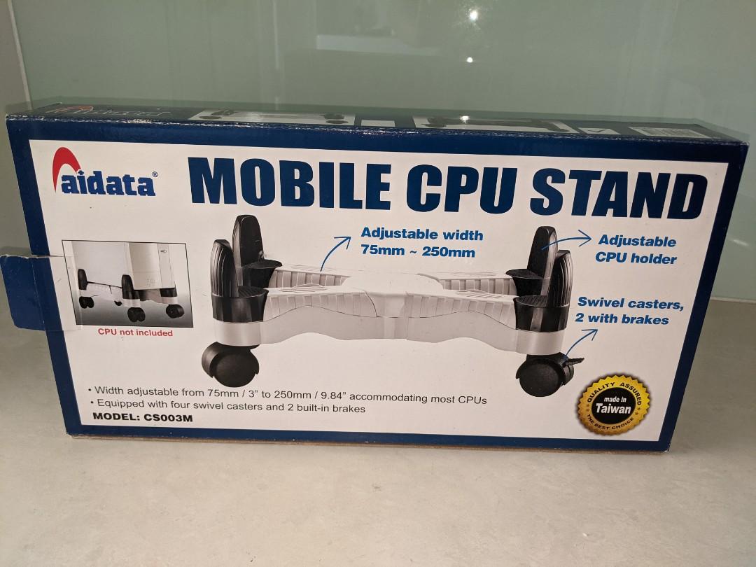 Heavy Duty Light Weight Adjustable Flat Pack Mobile CPU Stand Tower ...