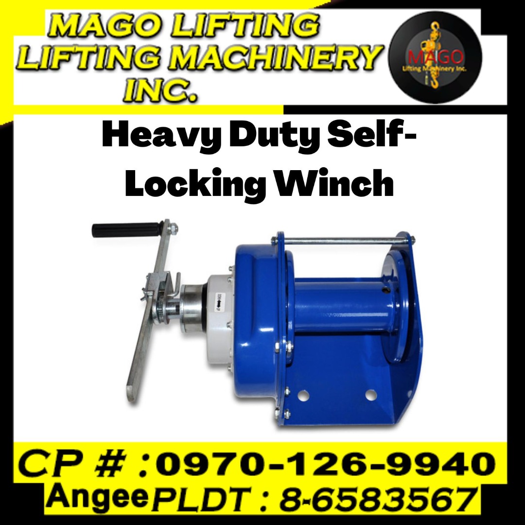 Heavy Duty Self-Locking Winch, Commercial & Industrial, Construction ...