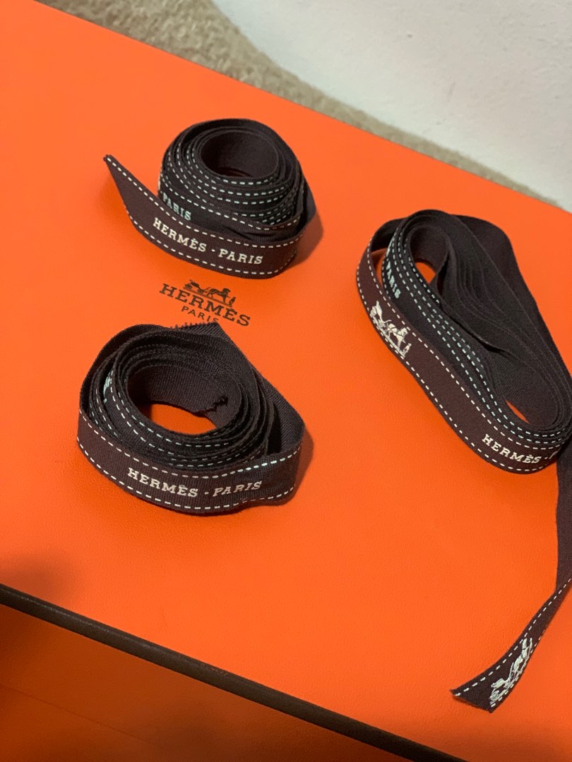 Hermes ribbon (authentic), Luxury, Accessories on Carousell