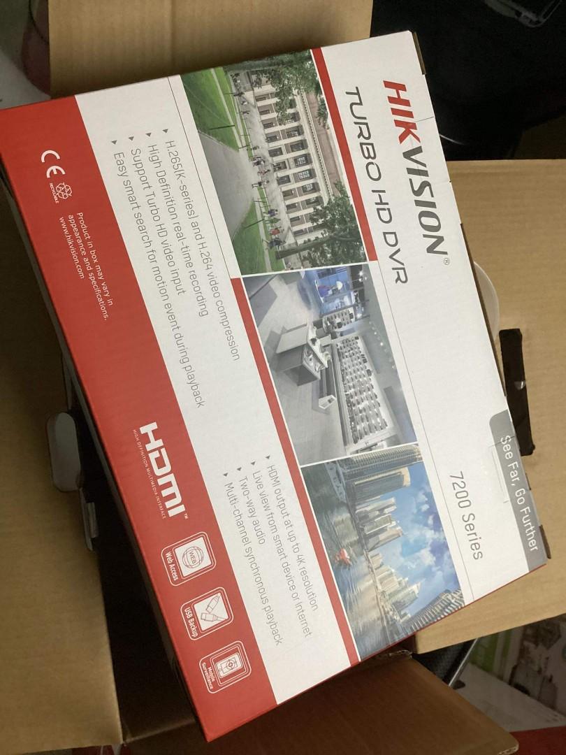 Hikvision TVI-8CH4D4B-2MP/Lite 8-Channel DVR 8pcs CCTV Camera Package Kit, Furniture & Home ...