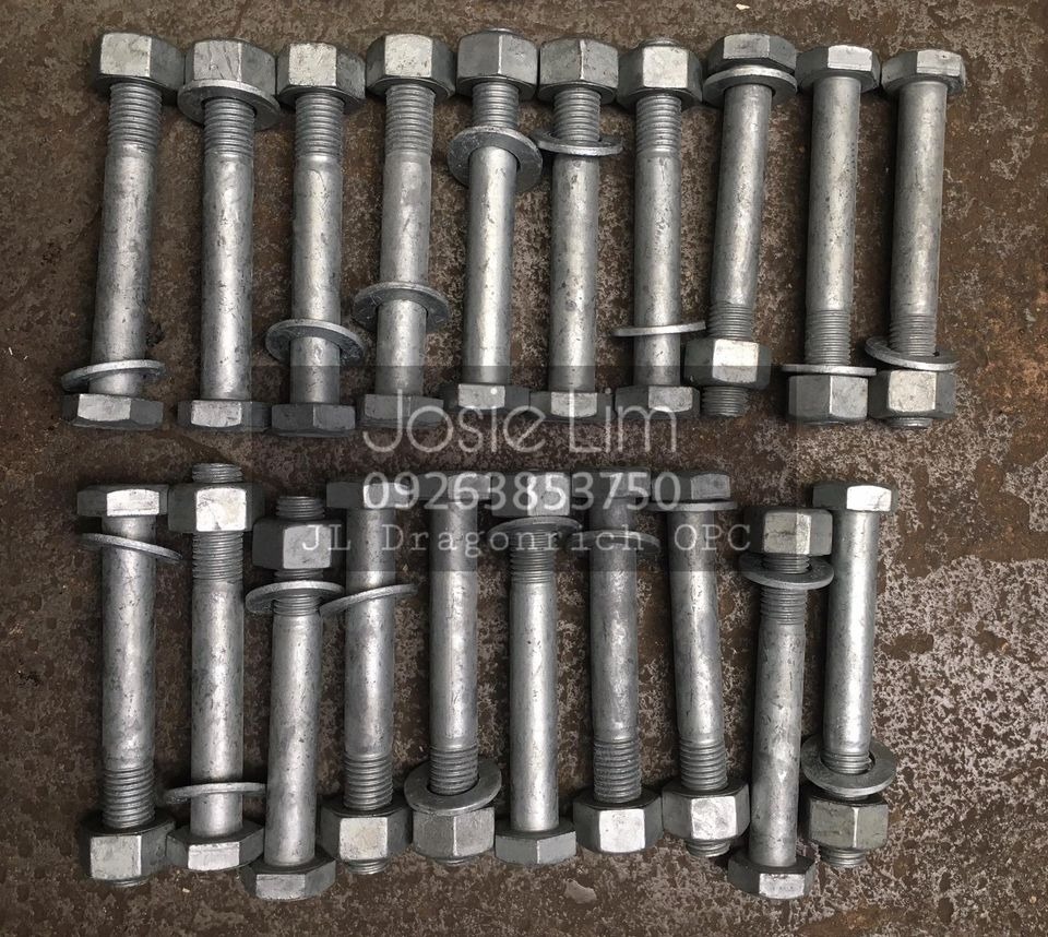 Hot Dipped Galvanized HDG A325 Hex Bolts and Nuts - ALL SIZES AVAILABLE ...