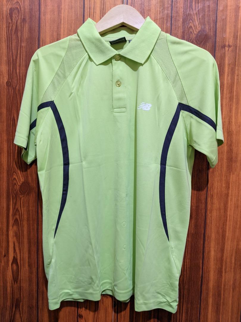 Kaos Polo New Blance Hijau Stabilo Polos Mini Logo Noda, Fesyen Pria ...