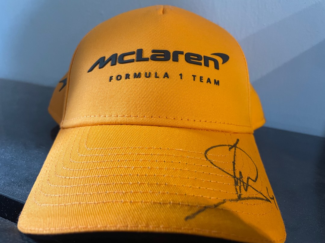 Lando Norris Hand Autographed Mclaren F1 Cap, Men's Fashion, Watches ...