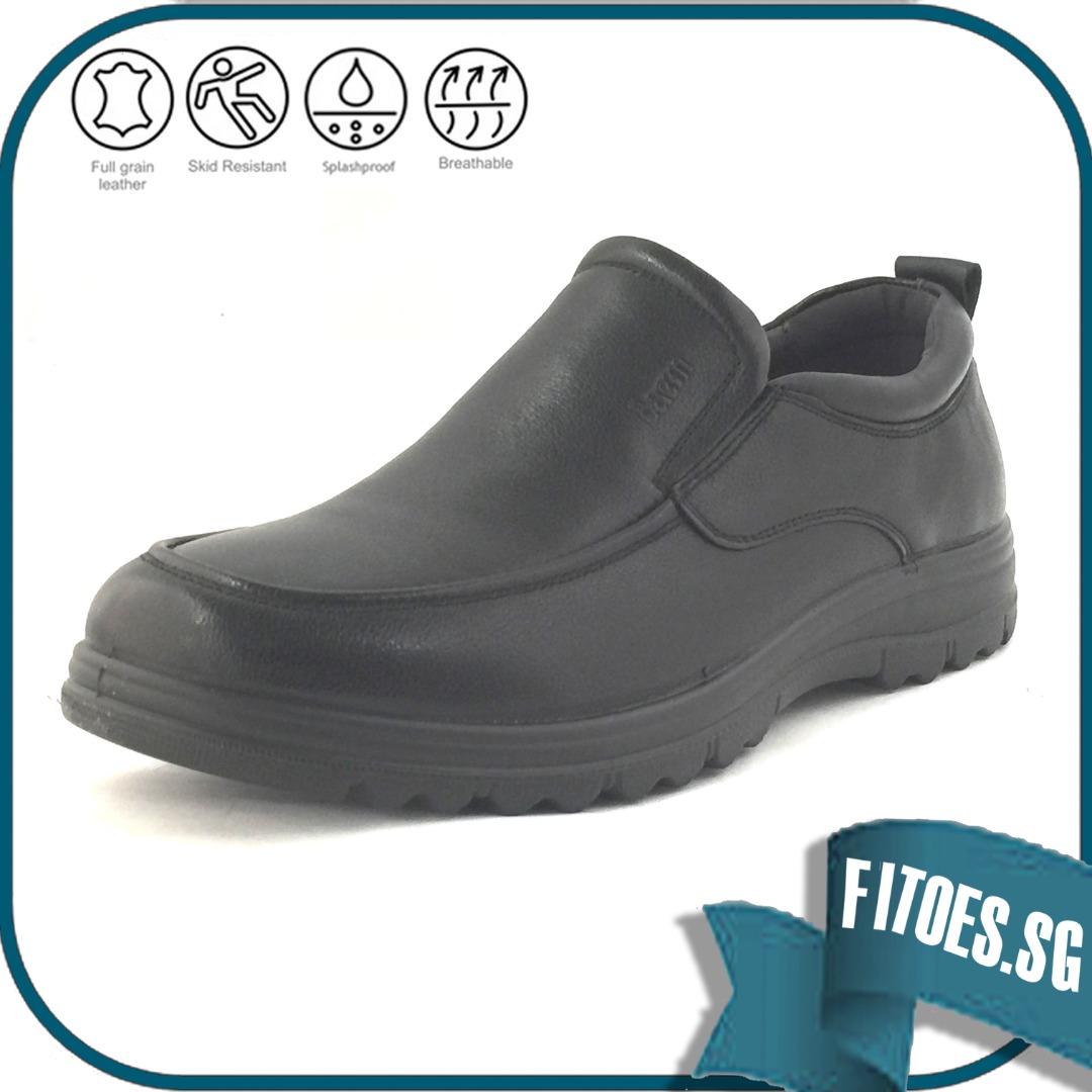 Leather Shoes Anti-Slip Shoes Kitchen Shoes Baesn , Men's Fashion ...