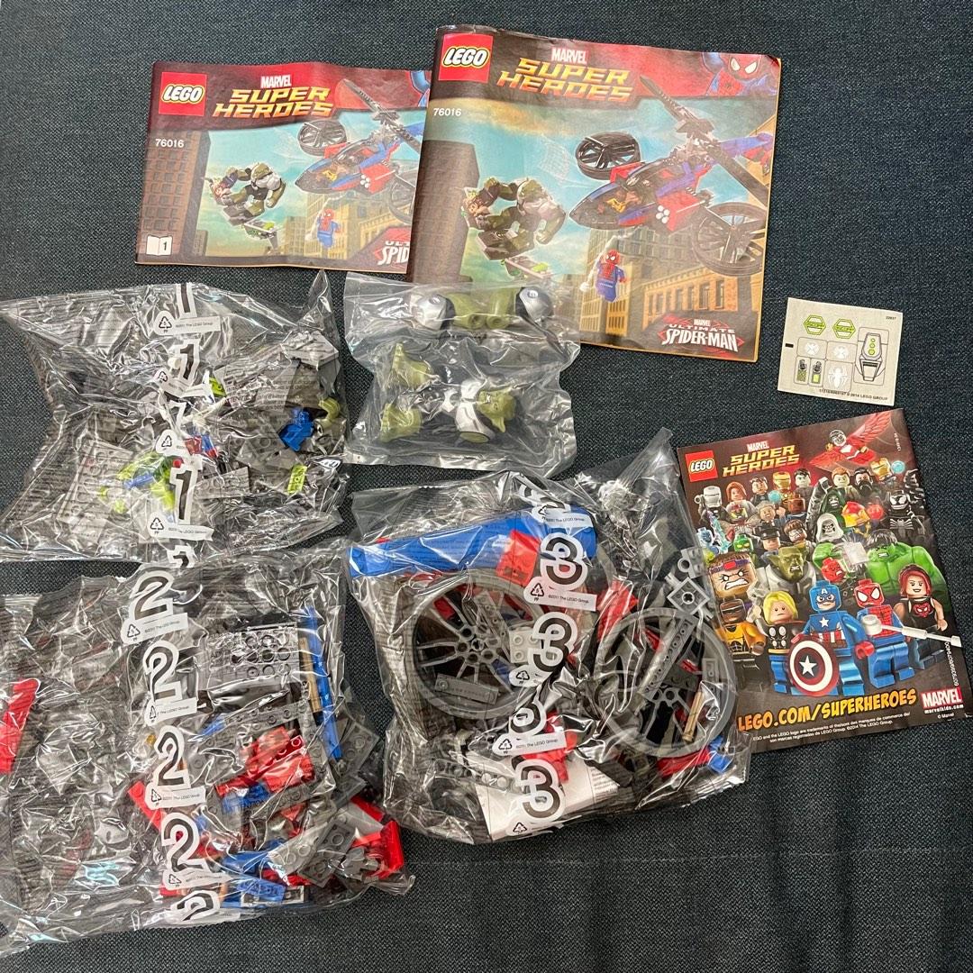 LEGO Superheroes 76016 Spider-Helicopter Rescue, 興趣及遊戲, 玩具 & 遊戲類 ...
