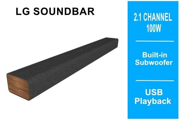 LG SP2 2.1 Ch Sound Bar with Built-in Subwoofer, Audio, Soundbars ...