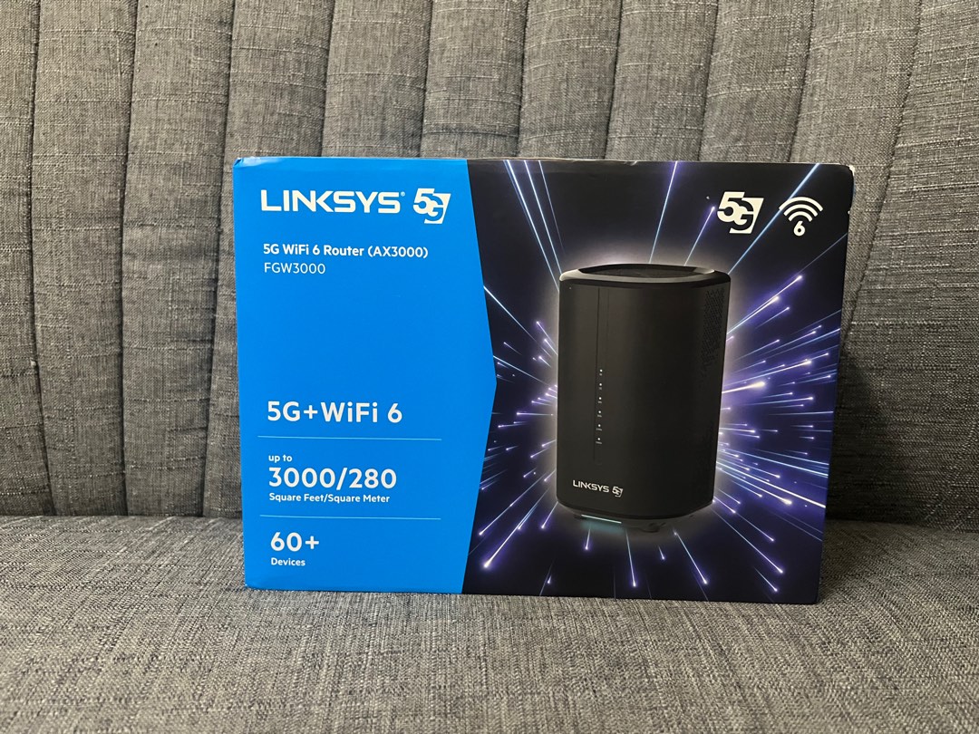 LINKSYS 5G WI-FI 6 ROUTER FGW3000, 電腦＆科技, 電腦周邊及配件, Wifi及上網相關產品 - Carousell