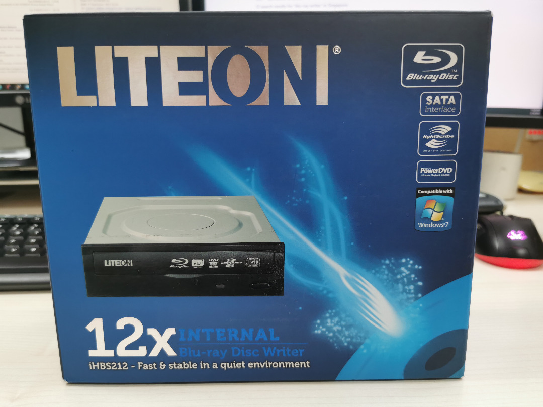 LITEON 12X Blu-ray Disc Writer iHBS212, Computers & Tech, Parts ...