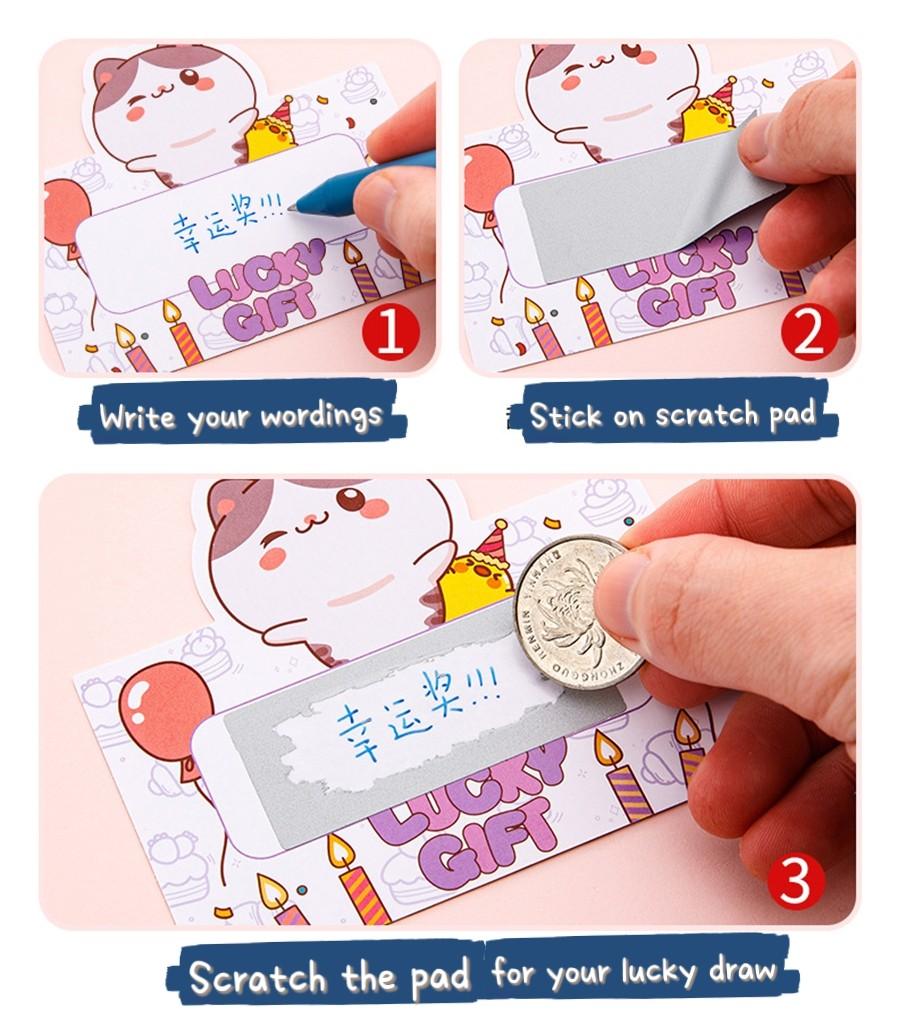 Lucky Draw Scratch Card, Hobbies & Toys, Stationery & Craft, Occasions ...