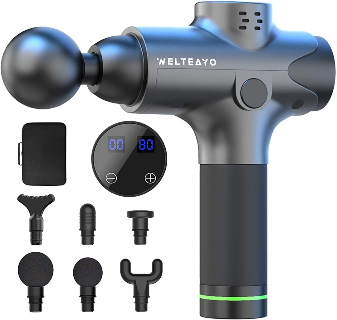 Massage Gun Deep Tissue,WELTEAYO Muscle Massage Gun,Handheld Percussion ...