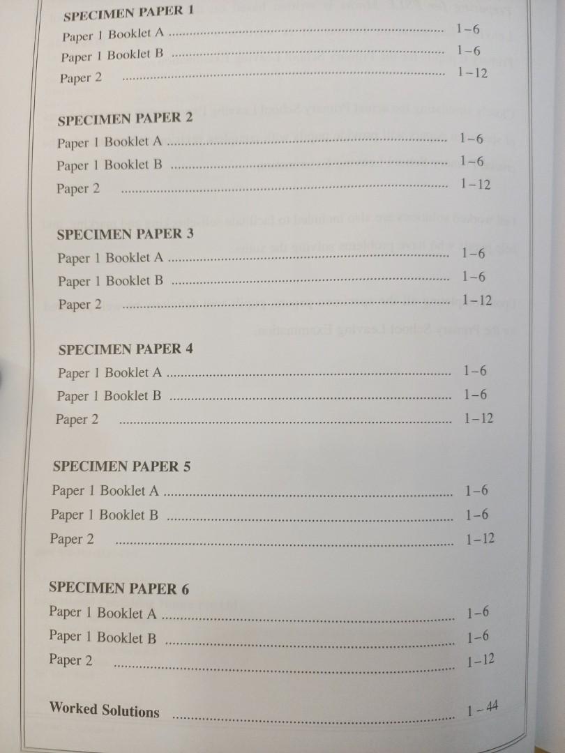 Math PSLE Practice epapers, Hobbies & Toys, Books & Magazines ...
