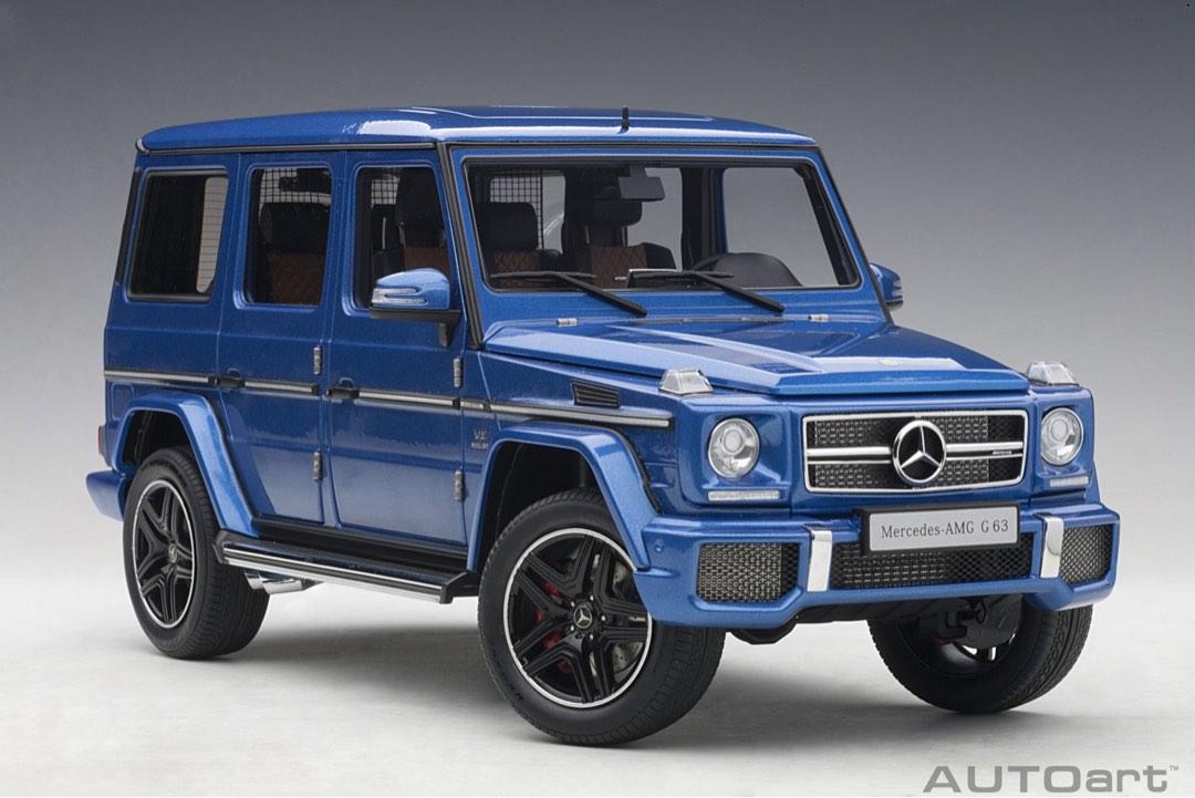 MERCEDES-BENZ G63 AMG 50TH ANNIVERSARY DESIGNO MAURITIUS BLUE 1:18 ...