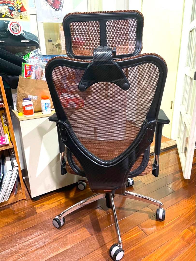 【Mesh 3 Chair】華爾滋人體工學網椅-精裝版-亮橘(人體工學椅、網椅、電腦椅、主管椅), 家具及居家用品, 家具, 椅子在旋轉拍賣
