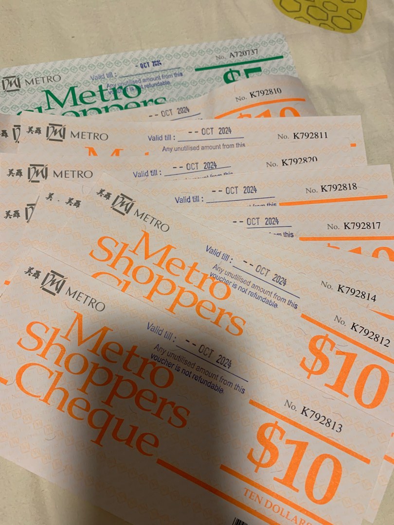 Metro voucher, Tickets & Vouchers, Vouchers on Carousell