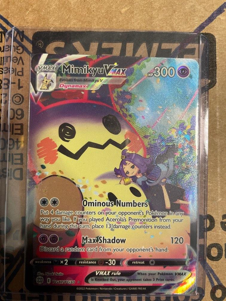 Mimikyu Vmax Trainer Gallery Brilliant Stars Hyper Rare Hobbies And Toys