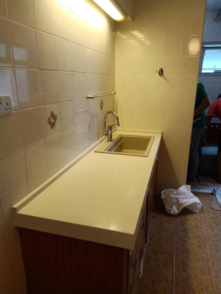 Minor Repair replace rotten kitchen cabinet, Furniture & Home Living ...