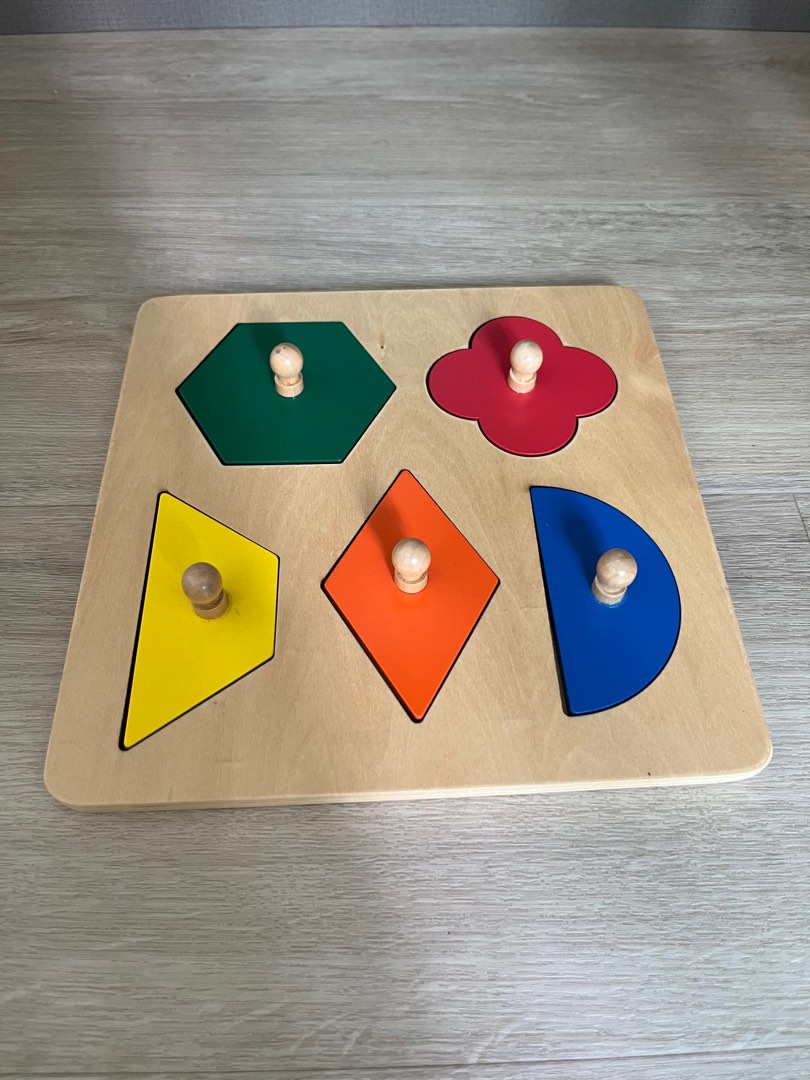 Montessori wooden shape sorter puzzle, Hobbies & Toys, Toys & Games on ...
