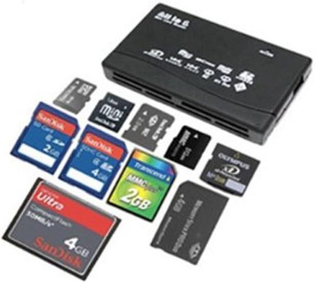 Multi Card Memory Reader Writer - All in 1 for SD SDHC Mini Micro M2 ...