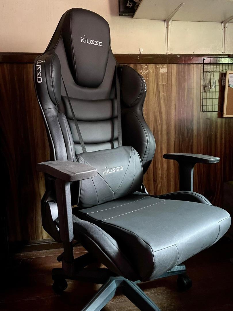 Musso Leather Gaming Chair, Furniture & Home Living, Furniture, Chairs ...