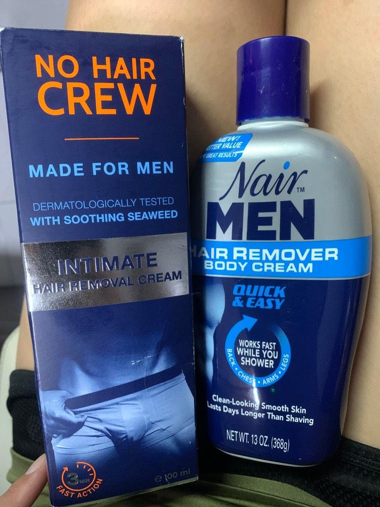 Nair Men hair removal cream body and initimate, Beauty & Personal Care ...