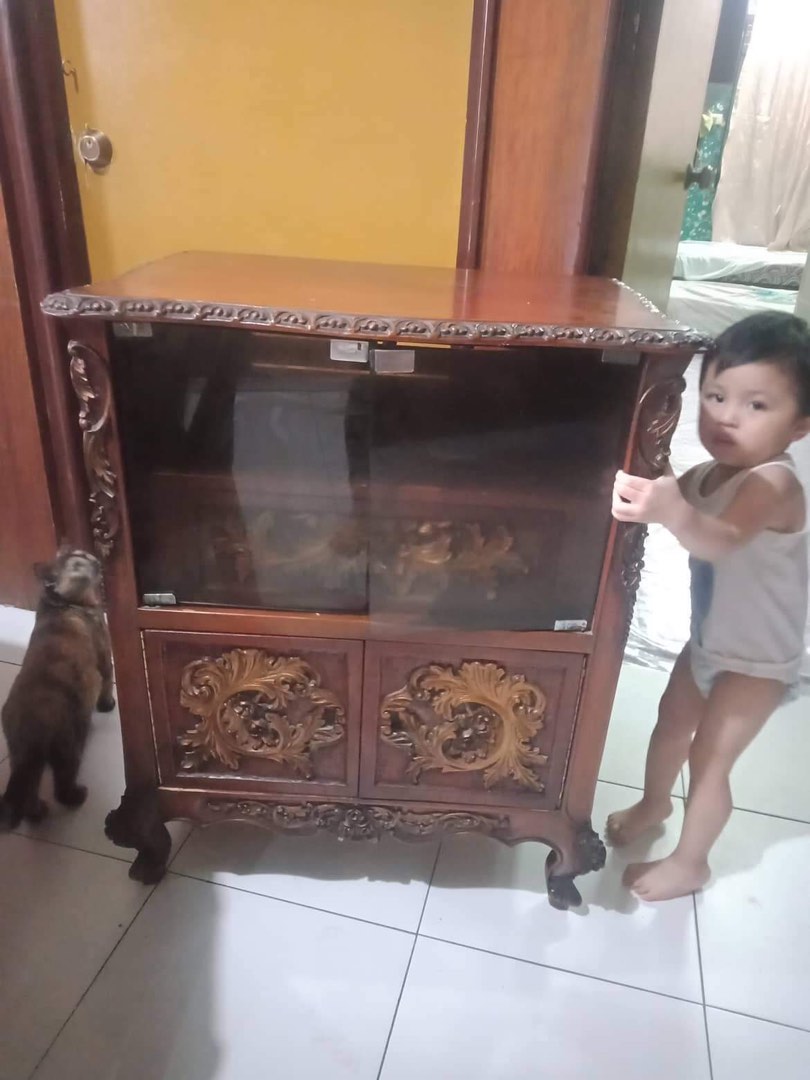 Narra cabinet, Furniture & Home Living, Furniture, Shelves, Cabinets & Racks on Carousell