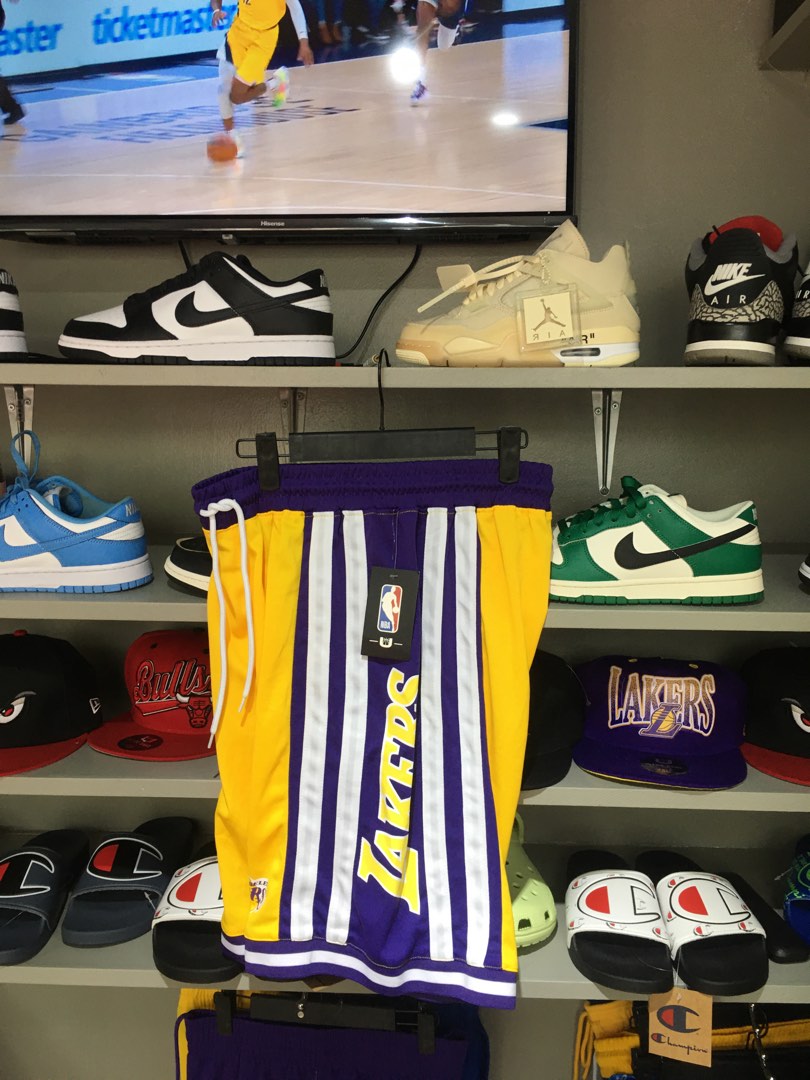 Nba lakers short, Men's Fashion, Activewear on Carousell