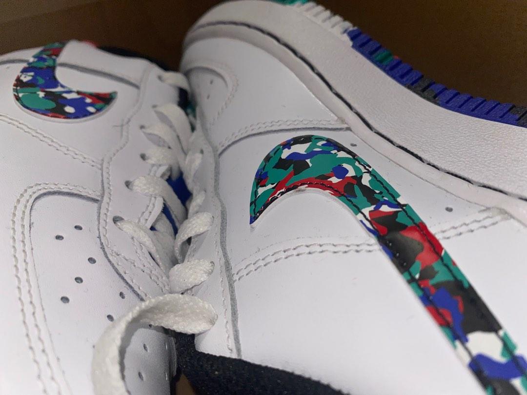 Nike Air Force 1 Low crayon white multi, Men's Fashion, Footwear on ...