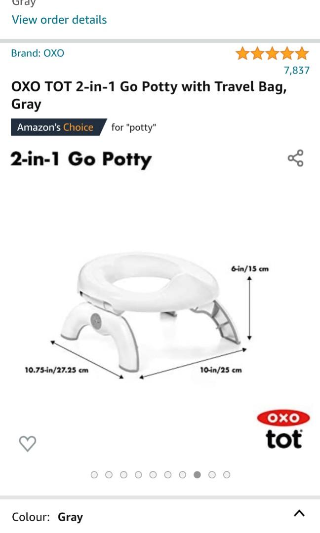 OXO Tot 2-in-1 Go Potty with travel bag, Babies & Kids, Going Out, Other Babies Going Out Needs ...