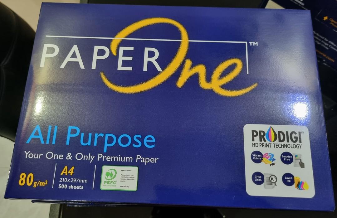 PaperOne All Purpose Copier Paper 80gsm A4, Computers & Tech, Printers ...
