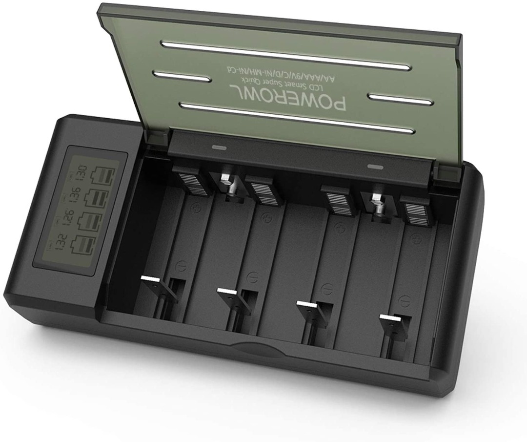 Powerowl Universal Battery Charger with LCD Large Screen (Recharge Pro ...