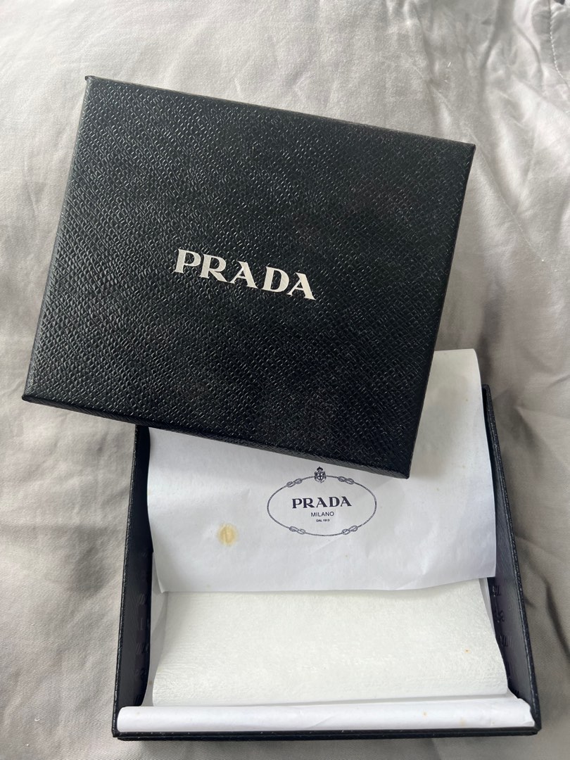 Prada Wallet box, Men's Fashion, Watches & Accessories, Wallets & Card ...