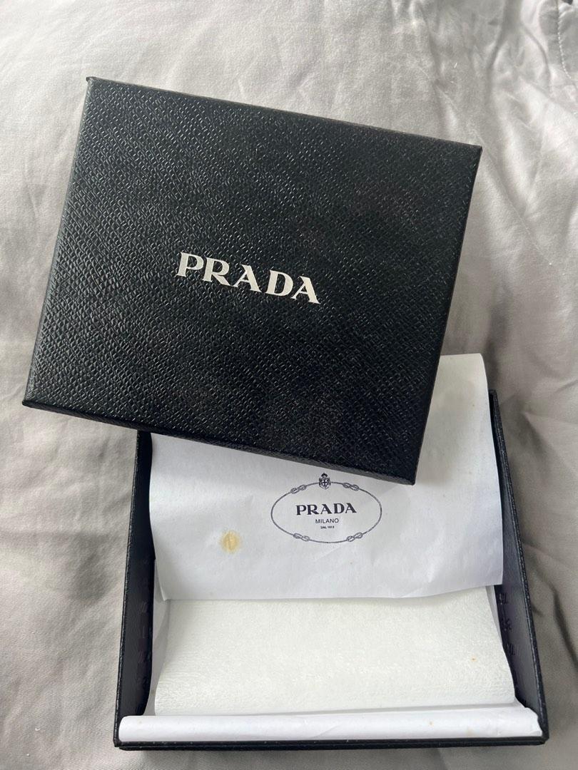 Prada Wallet box, Men's Fashion, Watches & Accessories, Wallets & Card ...