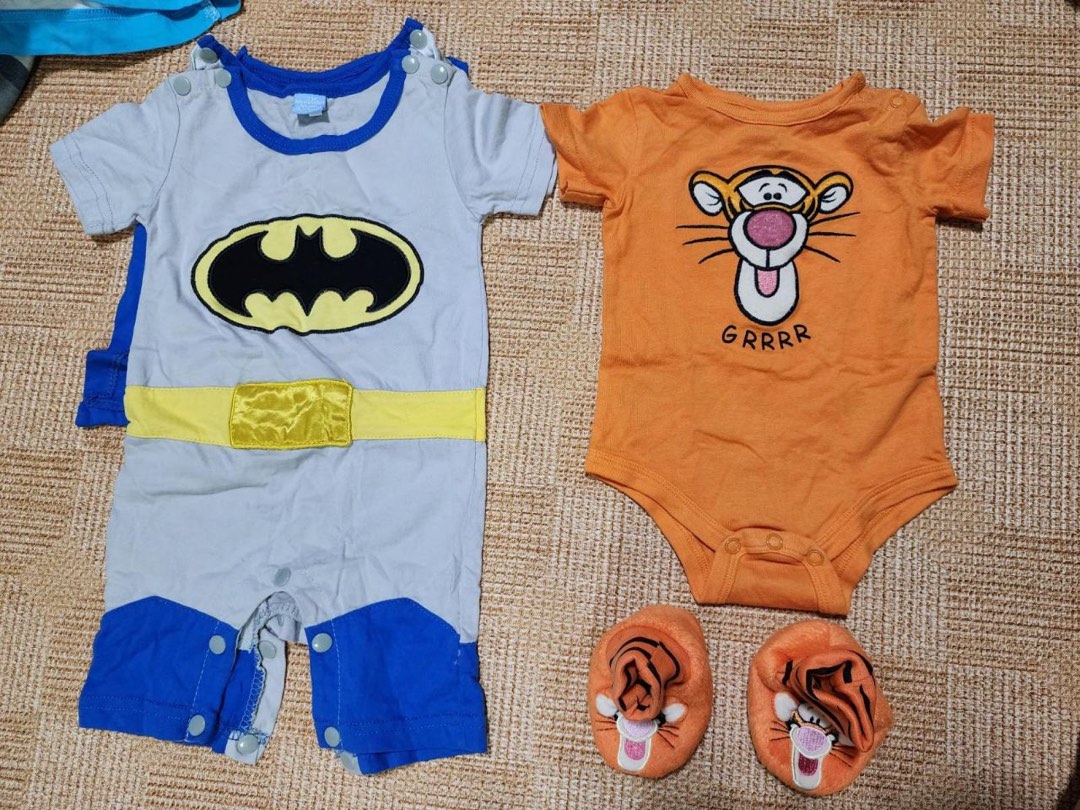 Preloved Batman & Tigger Romper, Babies & Kids, Babies & Kids Fashion ...