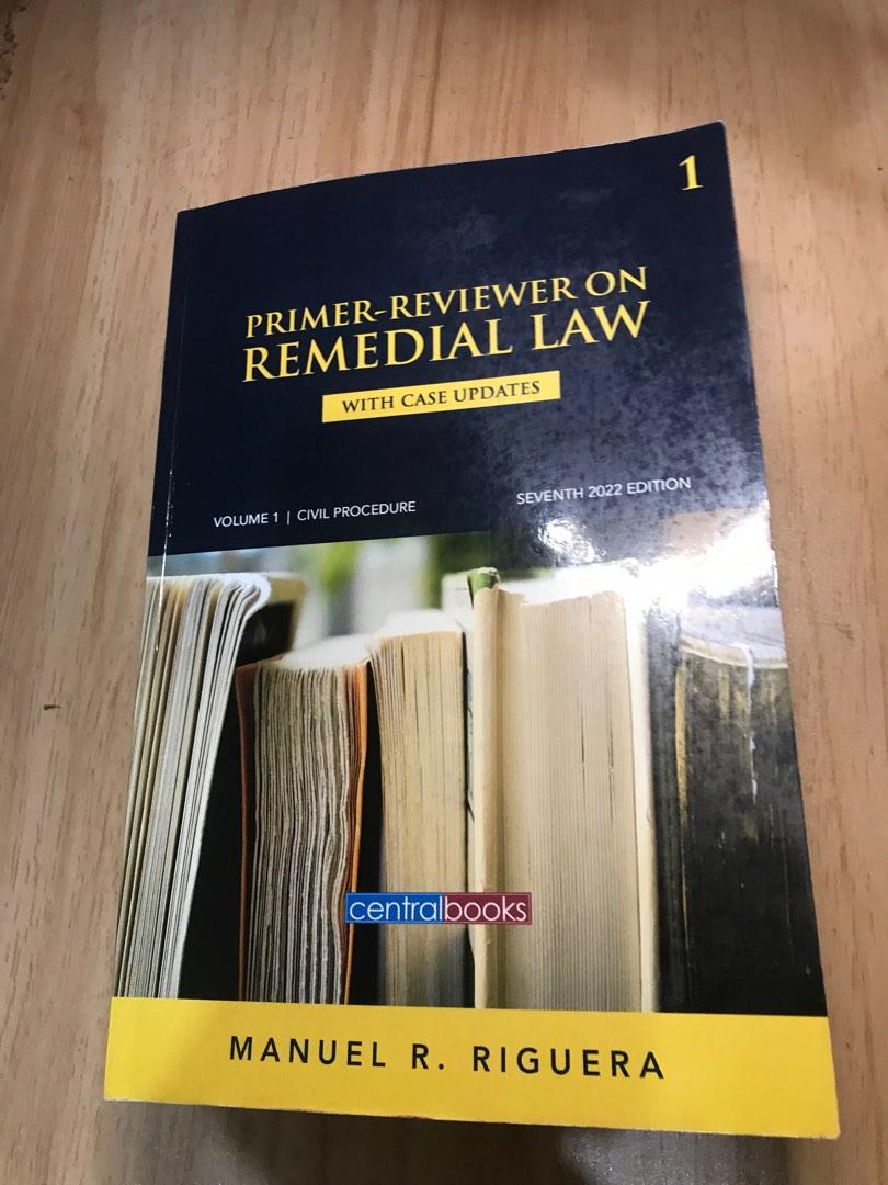 Primer Reviewer on Remedial Law Volume 1 Civil Procedure by Manuel ...