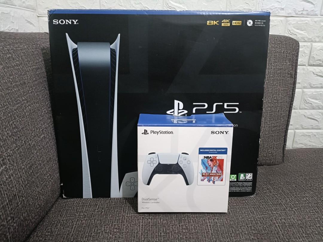 Ps5 (DIGITAL EDITION) complete with 2 controllers, Video Gaming, Video ...