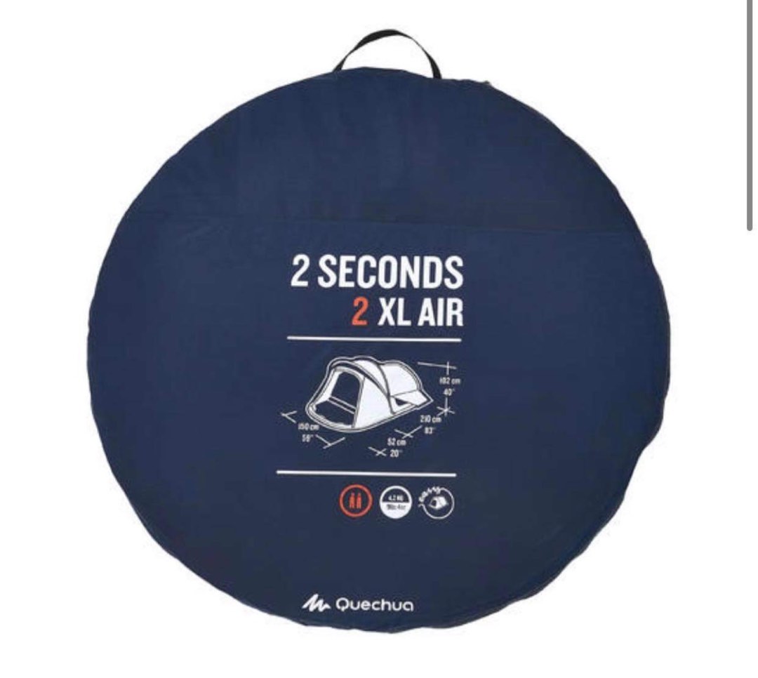 Quechua camping tent- Fastest and Biggest 2 person tent- Decathalon 2 ...