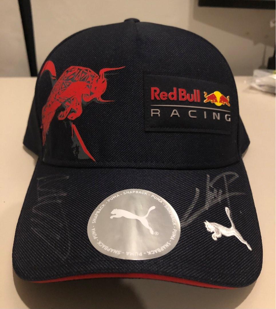 RARE F1 Red Bull Cap Signed Autograph by Sergio Perez and Max Vestappen ...