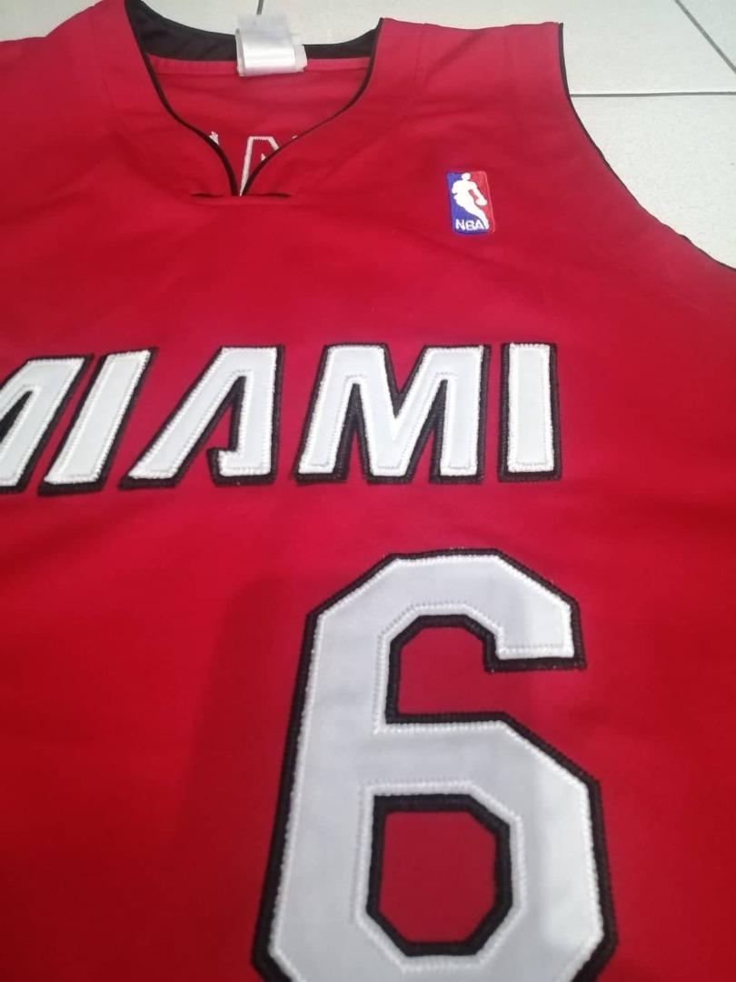 Rare NBA Authentics Miami Heat LeBron James Basketball Jersey - Large ...