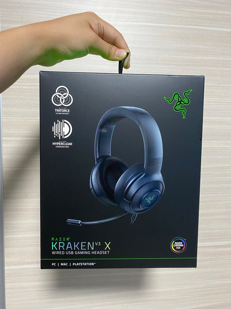 Razer Kraken V3 X Gaming Headset, Audio, Headphones & Headsets on Carousell