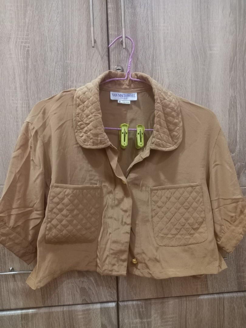 Reworked Cropped Polo With Tube Set, Women's Fashion, Coats, Jackets ...