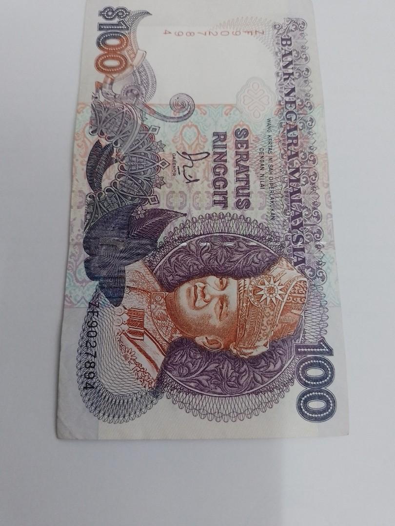 RM100 Jafar Signature Banknote (ZF9027894) No Hole, No tear., Hobbies ...