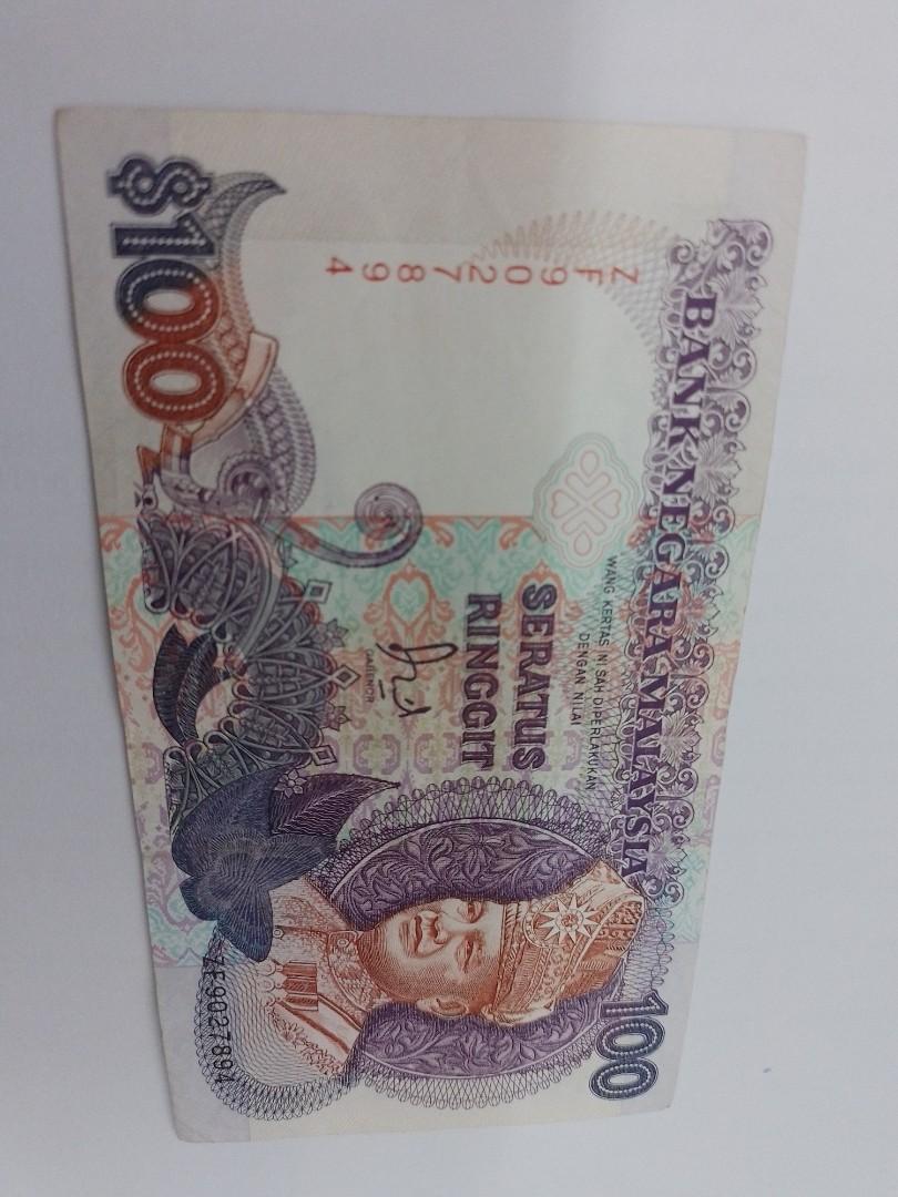 RM100 Jafar Signature Banknote (ZF9027894) No Hole, No tear., Hobbies ...