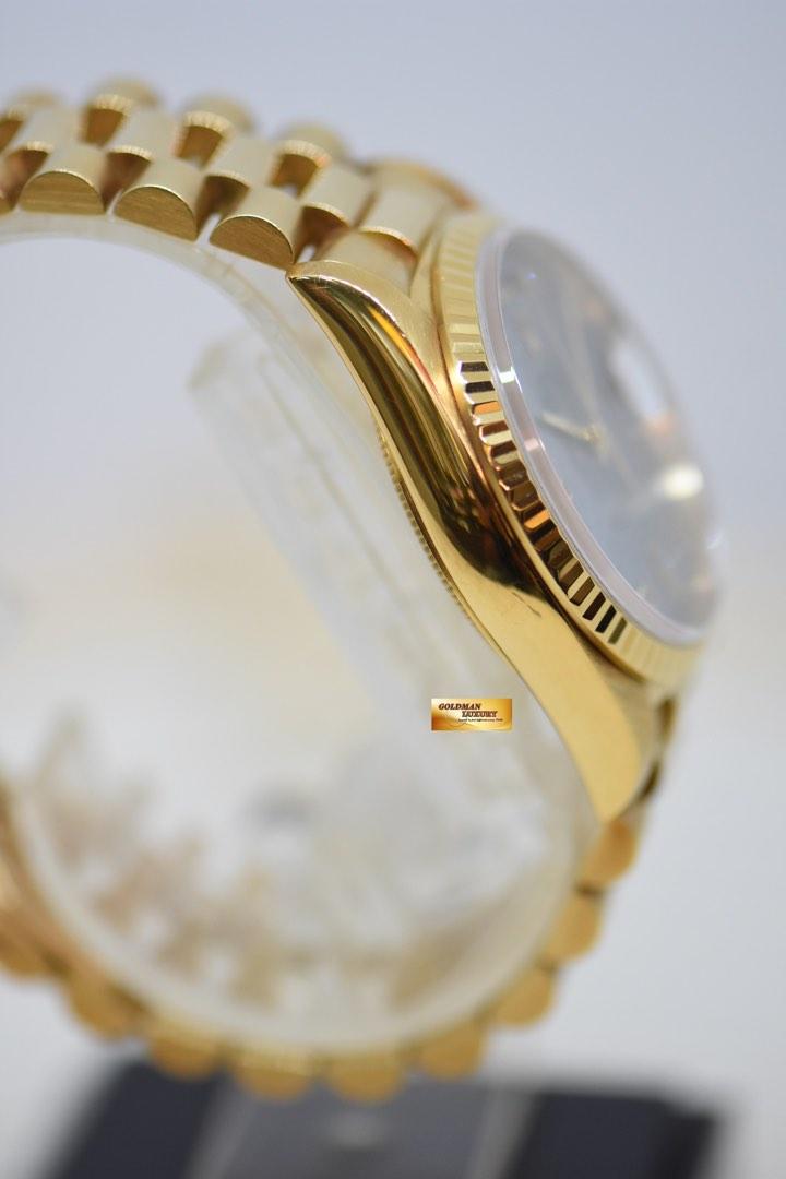 ROLEX OYSTER PERPETUAL DAY-DATE 36mm YELLOW GOLD IN PRESIDENT BRACELET ...